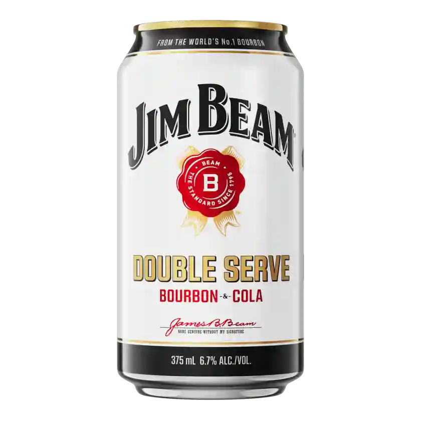 Jim Beam Double Serve Bourbon & Cola Cans 375ml 6 Pack | Porter's Lux ...