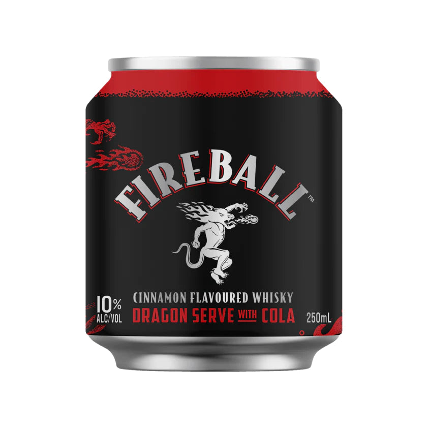 Buy Fireball & Cola 10% 250ml 4 Pack - Limited Stock! — Porters Lux