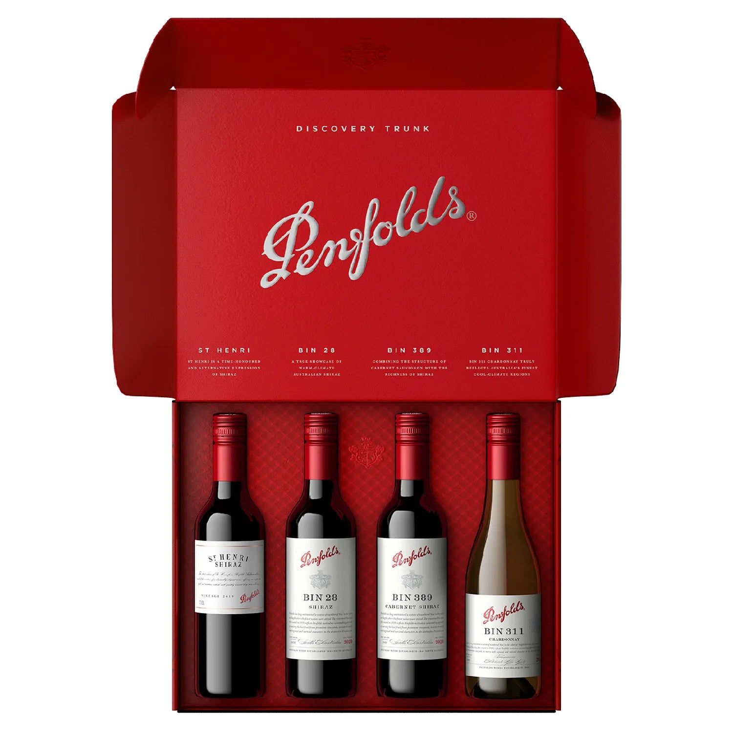Penfolds Ultimate Discovery Trunk (4 x 375ml bottles) | Porter's Lux ...