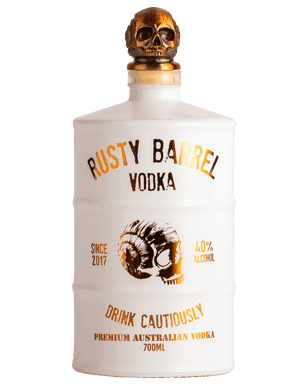 Rusty Barrel Spirits Vodka Matte white 700ml | Porter's Lux — Porters Lux