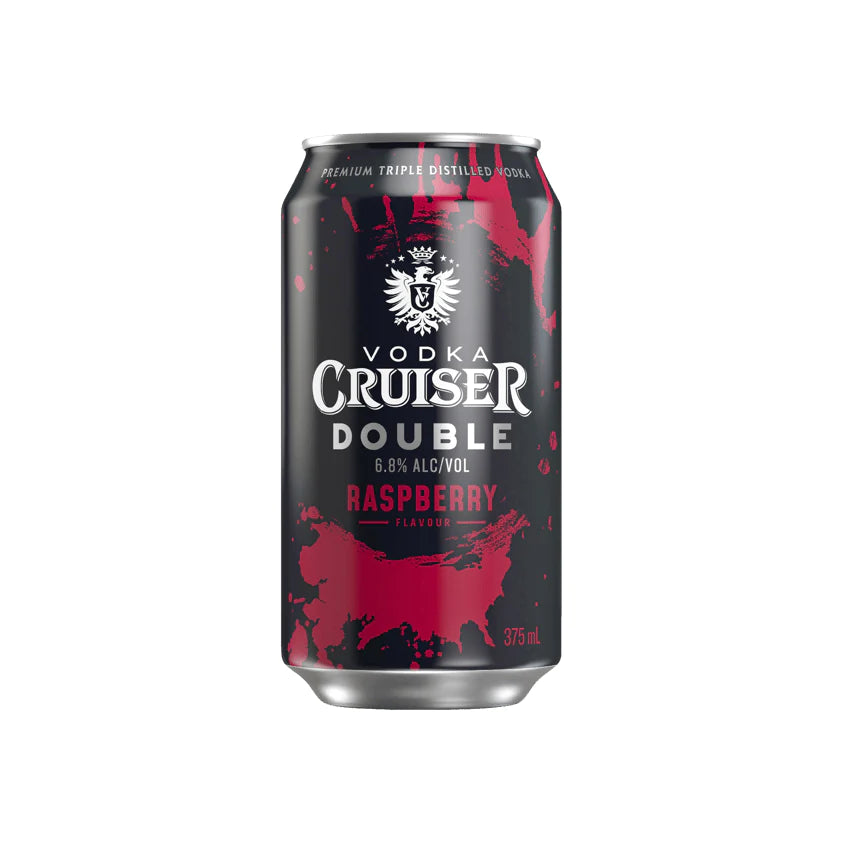Vodka Cruiser Double Raspberry 6.8% Can 375ml 4 Pack — Porters Lux