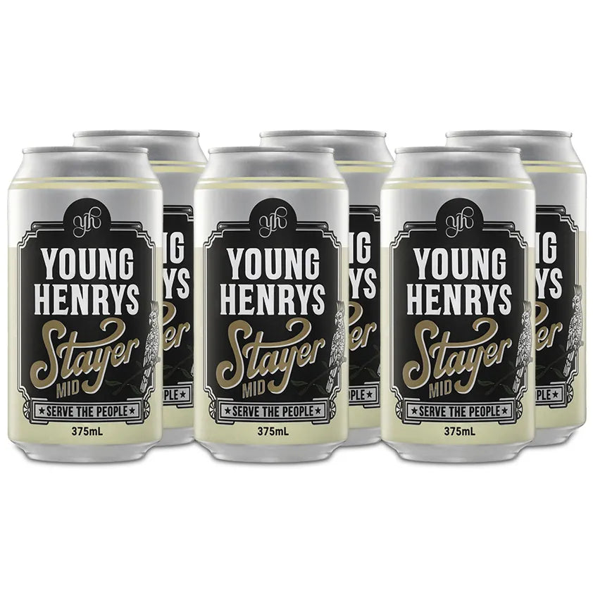 Young Henrys Mid Strength Lager Australian Lager 375ml Cans | Porter's Lux — Porters Lux