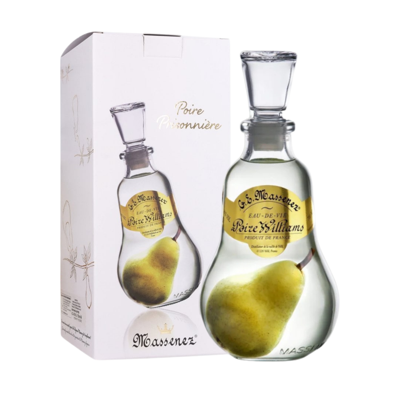 G.E Massenez Eau de Vie Poire William 700ml – Porters Lux